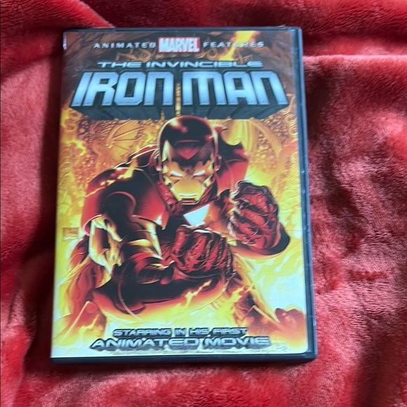 Marvel | Other | Marvel Iron Man Animated Dvd With Red And Yellow Cover ...